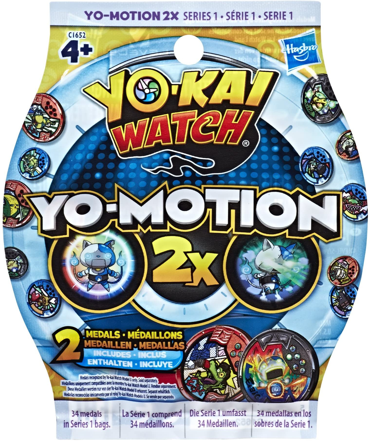 Medalhas Hasbro Yo-Kai Watch Yo Motion Series 1 - C1652 - Roma Shopping ...