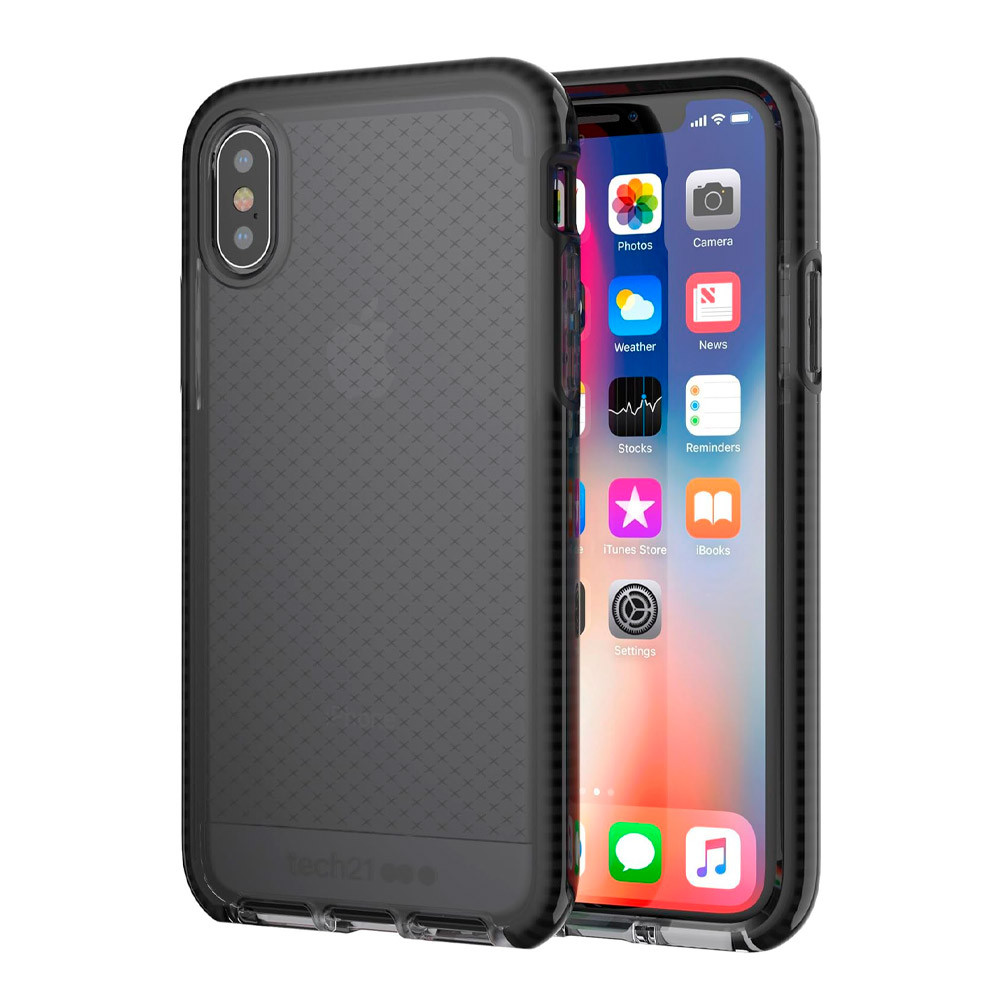 Case Tech21 iPhone XR Evo Check Series Gel Smokey/Black - Roma Shopping ...