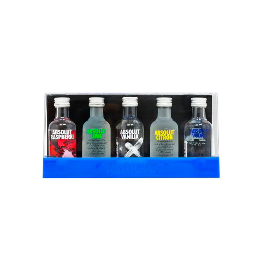 Vodka Absolut Mini Pack 5 - 50ML - Roma Shopping - Seu Destino para ...