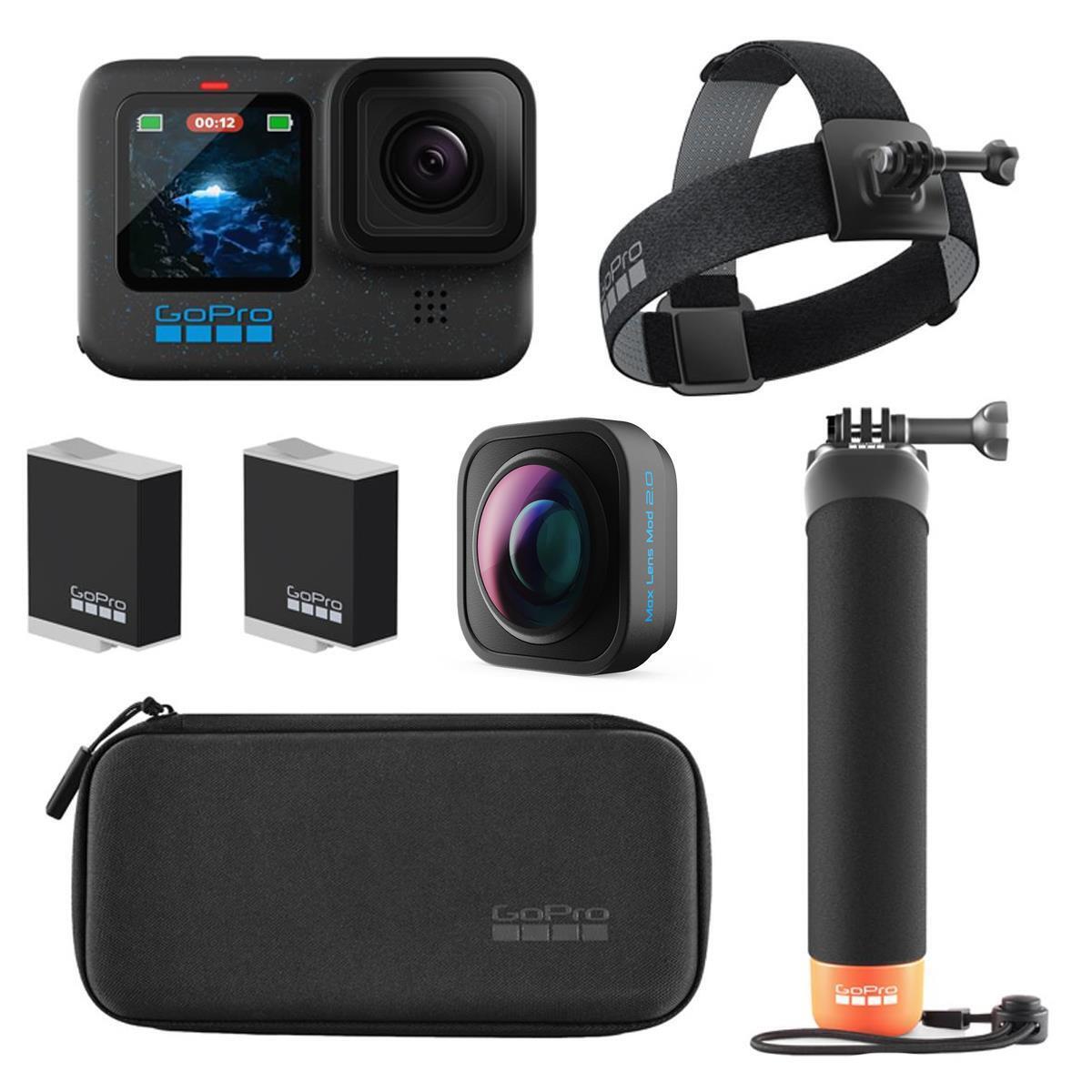 Kit GoPro HERO12 CHDRB-121-RW Black: Acessórios Inclusos - Compre o ...