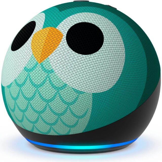 Speaker Amazon Echo Dot Alexa Kids 5ª Geração – Owl - Roma Shopping ...