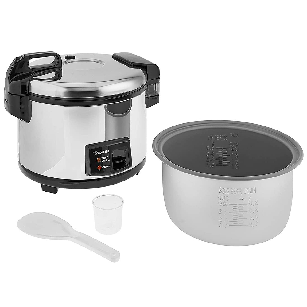 Panela Elétrica de Arroz Zojirushi NYC-36ST Comercial 20 Xícaras 3.6L 110V - Prata - Roma ...