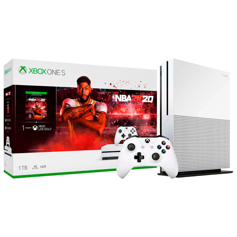 Console Xbox One S 1TB NBA 2K20 Bundle 1 Mes Xbox Live Gold USA - Roma ...